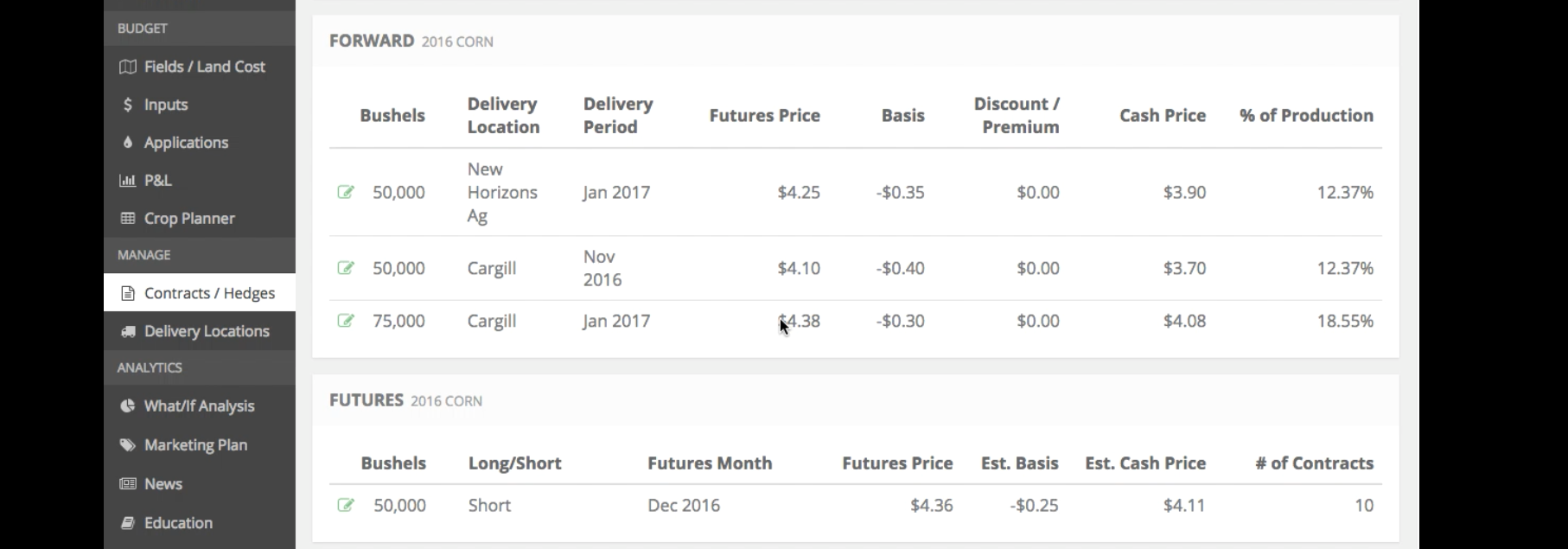New Feature Friday - Grain Contract Tracking